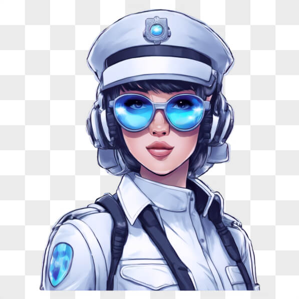 Download Stylized futuristic police officer Cartoons Online - Creative ...