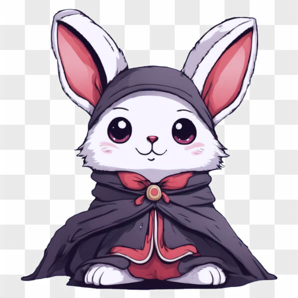 Download Cute Cartoon Rabbit in Cloak Cartoons Online - Creative Fabrica