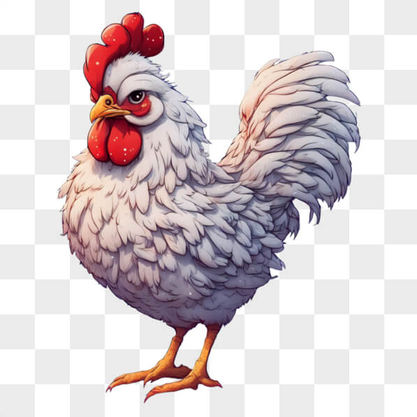 Download Cartoon White Chicken Cartoons Online - Creative Fabrica