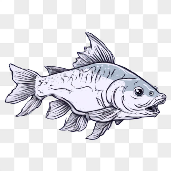 Download Illustration of a Fish Cartoons Online - Creative Fabrica