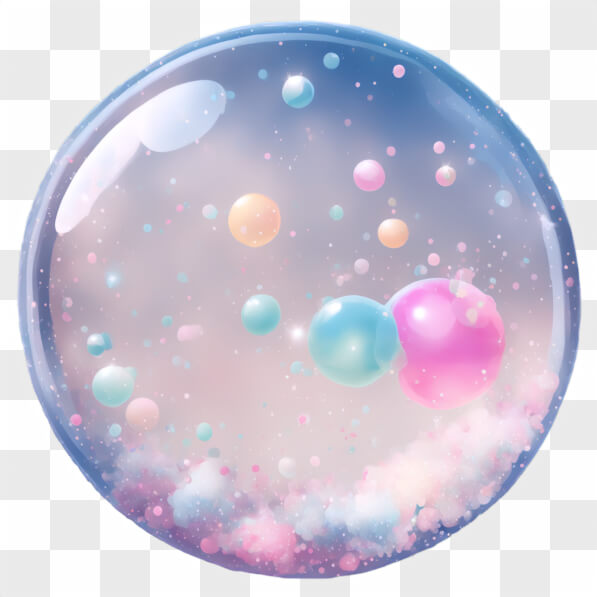 Download Translucent Bubble with Colorful Orbs Cartoons Online ...