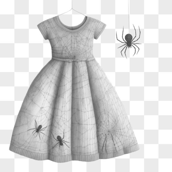 Download Whimsical Spider Web Dress Illustration Sketches Online ...