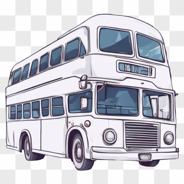 Download Vintage Double-Decker Bus Cartoons Online - Creative Fabrica