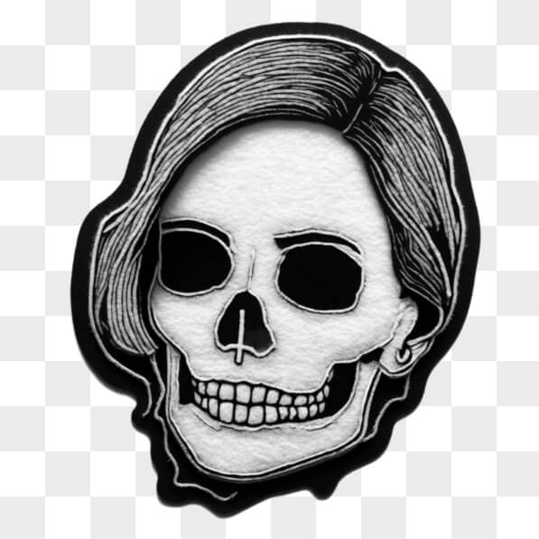 Descarga Calavera estilizada con cabello Bocetos En Línea - Creative ...