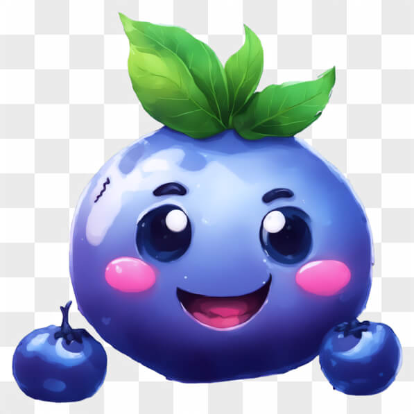 Baixe Personagem de Blueberry Animado e Fofo Cartoons - Creative Fabrica