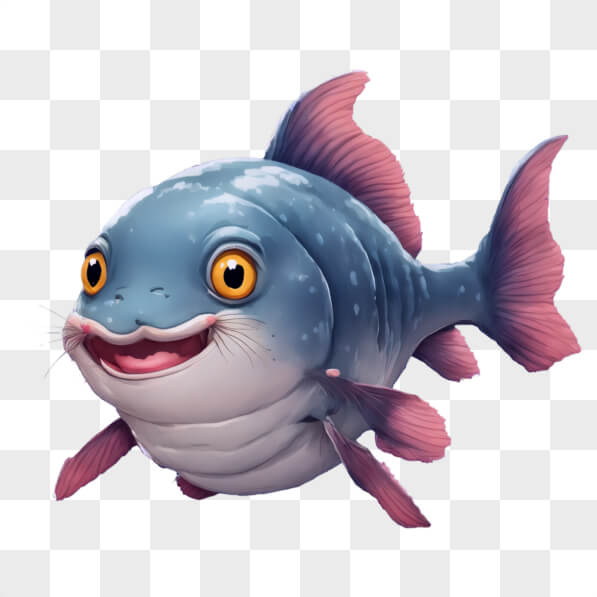 Download Cheerful Cartoon Fish Cartoons Online - Creative Fabrica