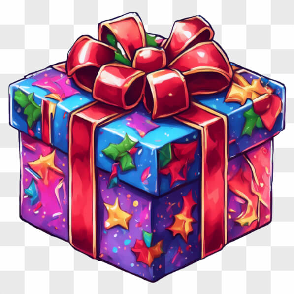 Download Festive Gift Wrapped in Colorful Paper Cartoons Online ...