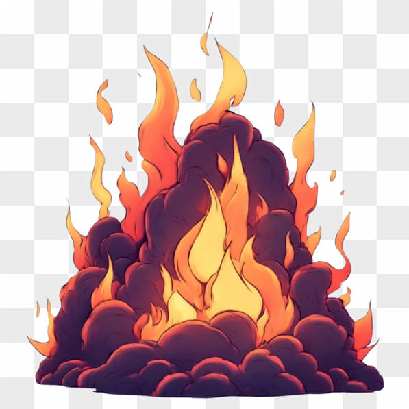 Download Stylized Fire Illustration Cartoons Online - Creative Fabrica