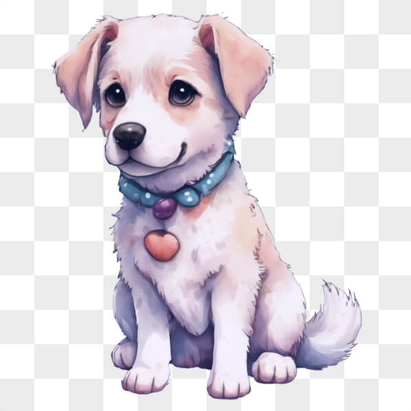 Download Cute Cartoon Dog with Blue Collar Cartoons Online - Creative ...