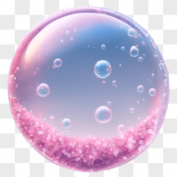 Download Translucent Bubble with Colorful Particles Cartoons Online ...