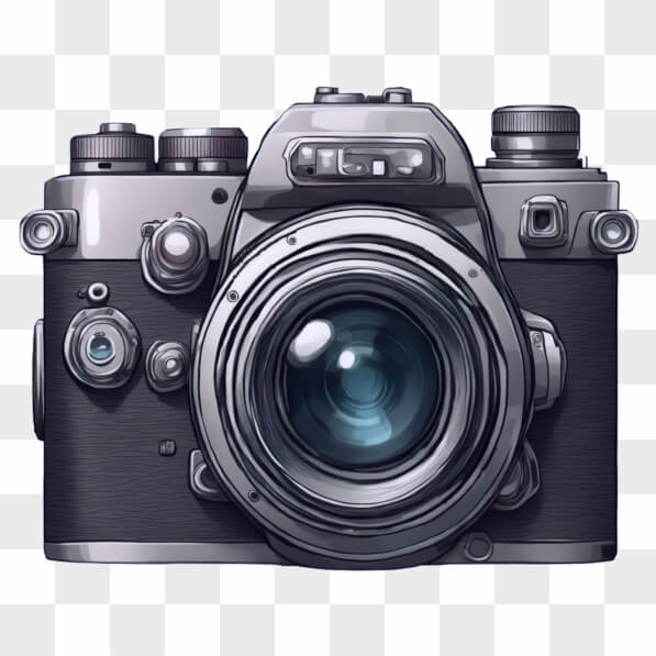 Download Vintage Camera with Shiny Lens Cartoons Online - Creative Fabrica