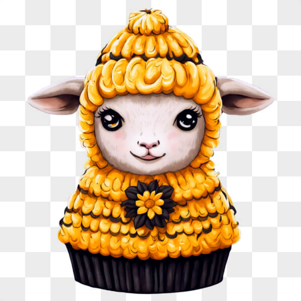 Descarga Ilustración de cupcake de cordero kawaii Kawaii En Línea ...