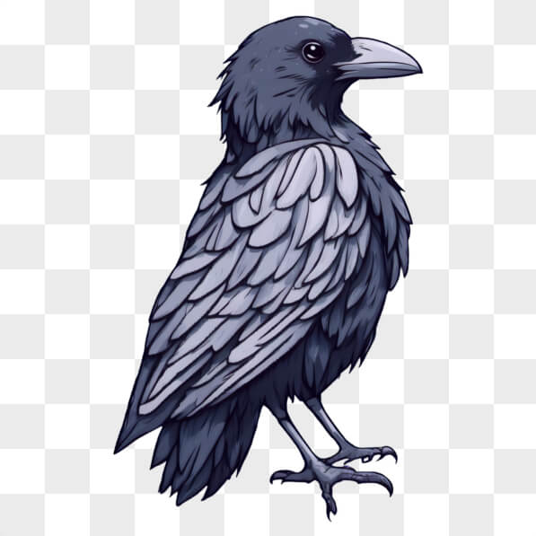 Download Illustration of a Raven Cartoons Online - Creative Fabrica