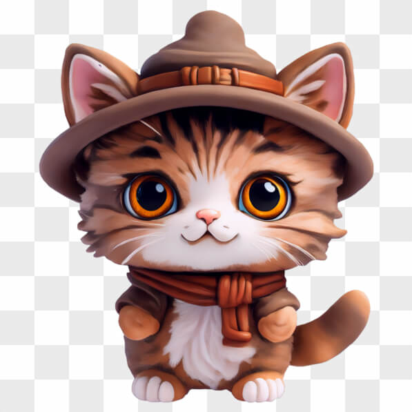 Download Kawaii Explorer Cat Character Kawaii Online - Creative Fabrica