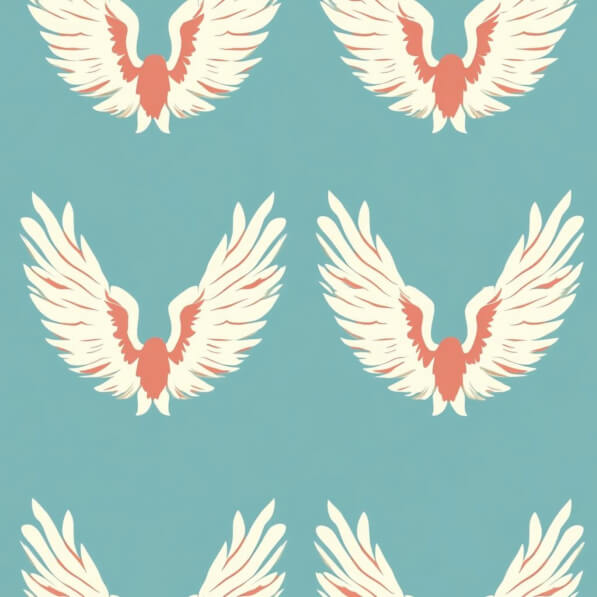 Download Stylized Wings Pattern Patterns Online - Creative Fabrica