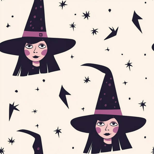 Download Whimsical Witch Pattern Patterns Online - Creative Fabrica