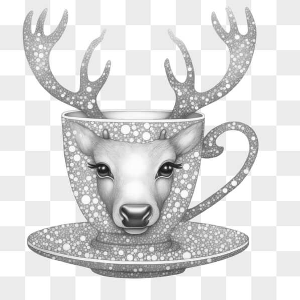 Descarga Diseño de Taza de Té de Ciervo Caprichoso Bocetos En Línea ...