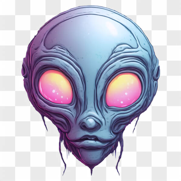Download Stylized Alien Head Cartoons Online - Creative Fabrica