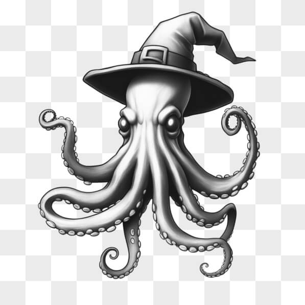 Download Whimsical Octopus Wizard Illustration Sketches Online ...