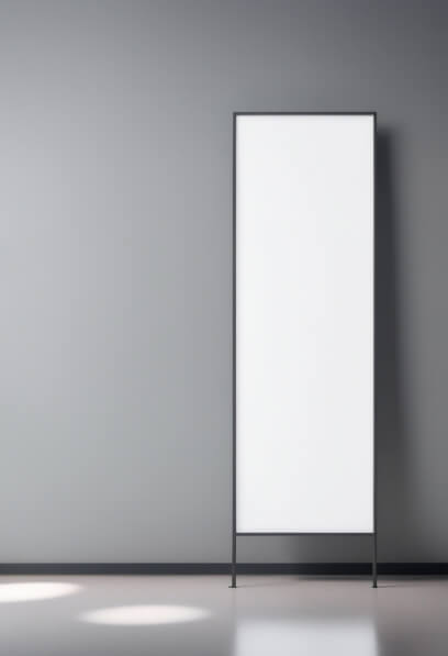 Descarga Panel blanco minimalista en interior moderno Mockups En Línea ...