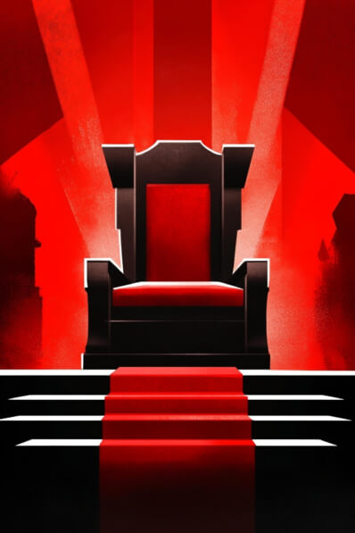 Download Regal Throne Against Red Background Backgrounds Online ...