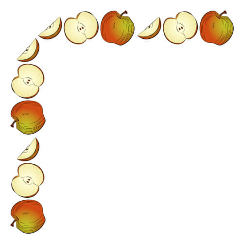 Download Decorative Apple Border Design Borders & Corners Online ...
