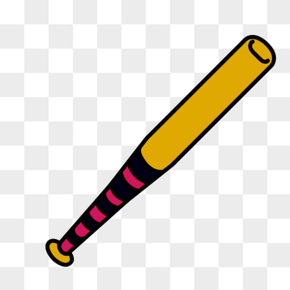 Download Colorful Baseball Bat PNGs Online - Creative Fabrica