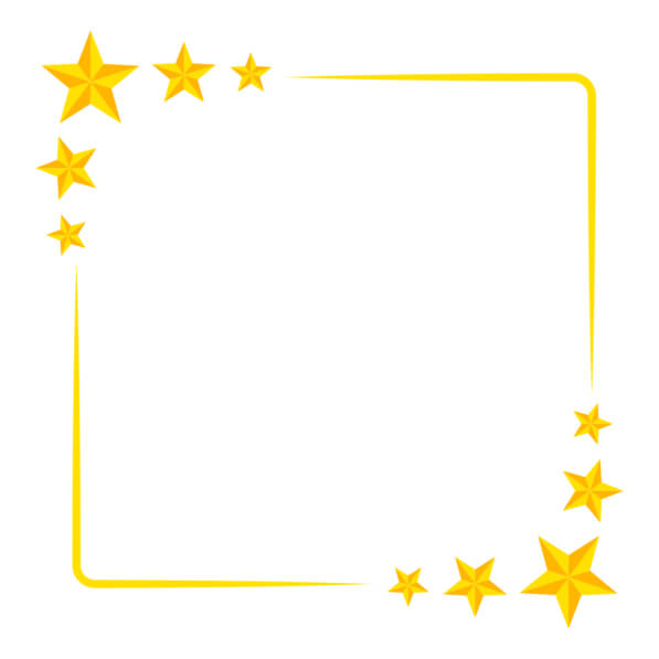Download Yellow Star Border Design Frames Online - Creative Fabrica
