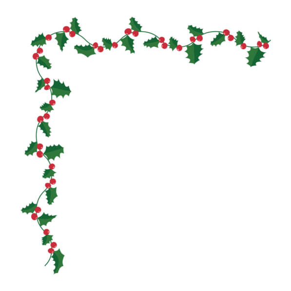 Download Christmas Holly Garland Borders & Corners Online - Creative ...