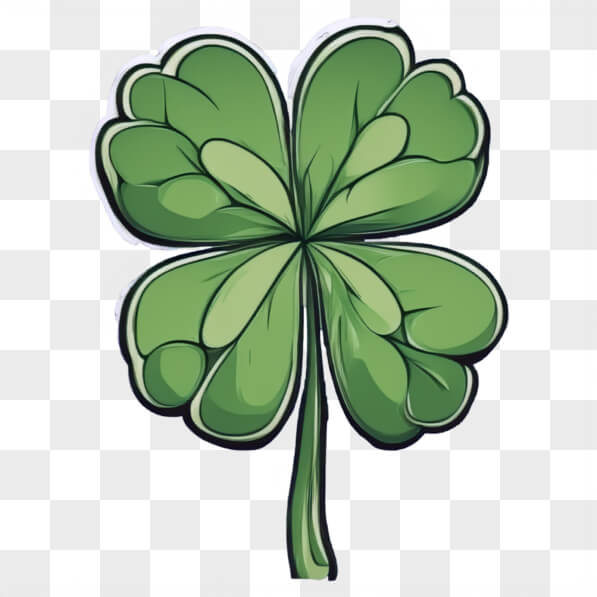 Download Stylized Four-Leaf Clover Illustration Cartoons Online ...