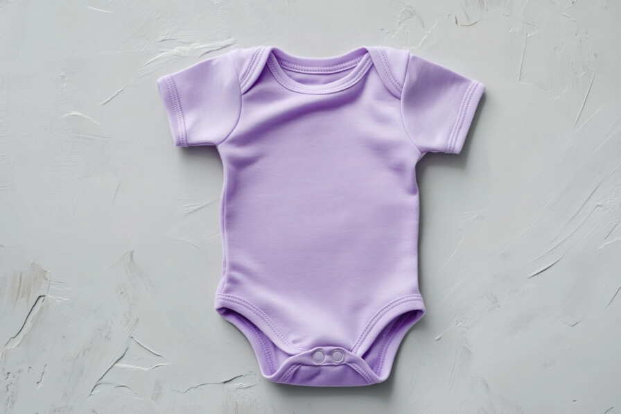 Download Lavender Baby Onesie on Gray Background Mockups Online ...