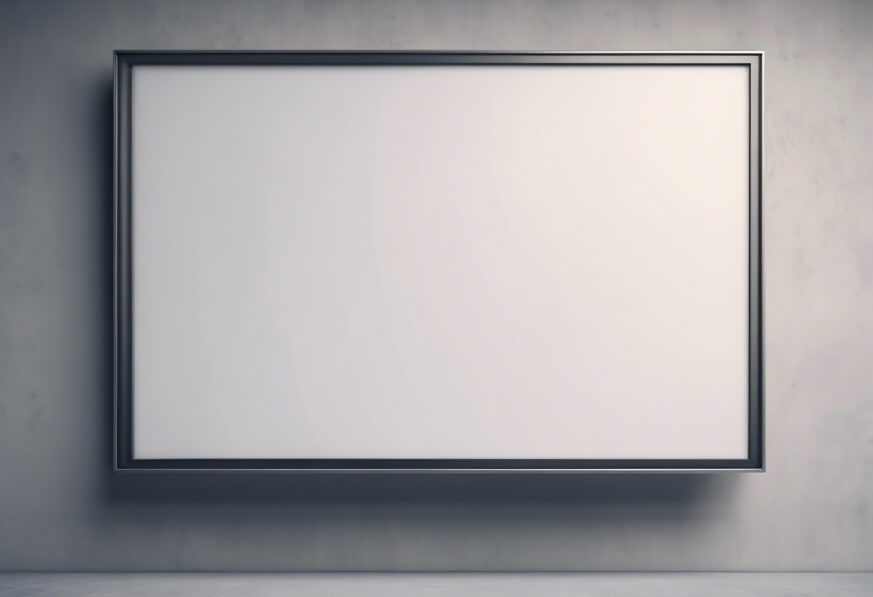 Download Empty Frame on Concrete Wall Mockups Online - Creative Fabrica