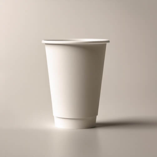 Download Plain White Paper Cup on Neutral Background Mockups Online ...