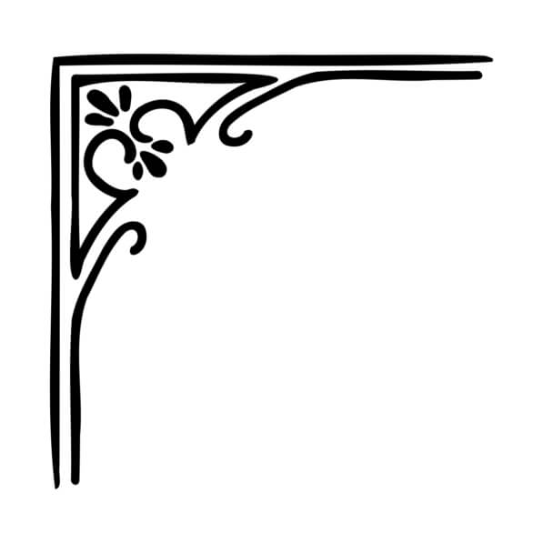 Download Floral Corner Design Borders & Corners Online - Creative Fabrica
