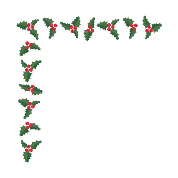 Download Holly Border Decoration for Holidays Borders & Corners Online ...