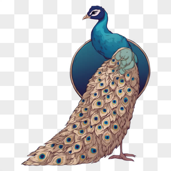 Descarga Ilustración de Pavo Real Elegante Cartoons En Línea - Creative ...