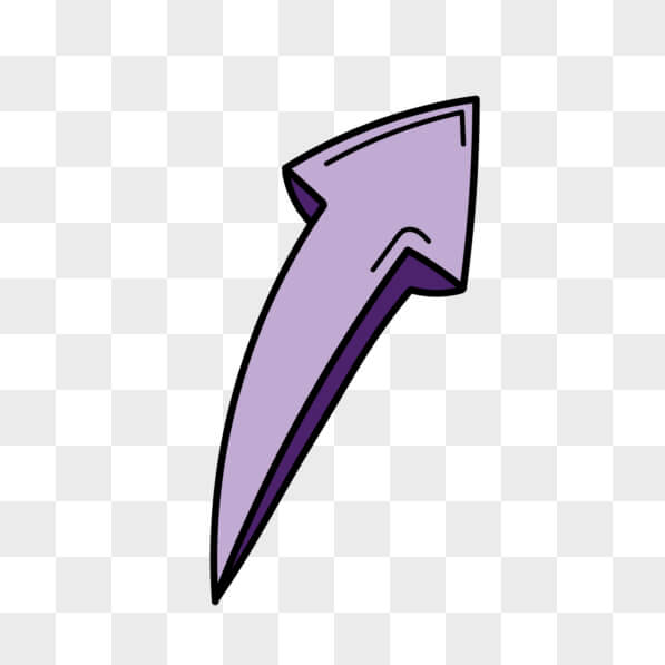 Download Stylized Purple Arrow Pointing Upwards PNGs Online - Creative ...