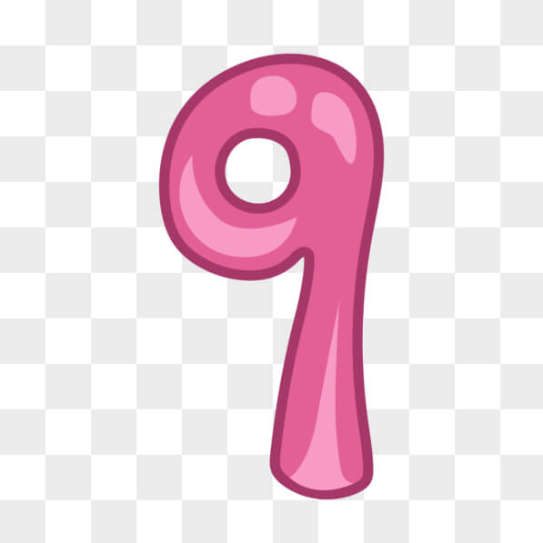 Descarga Brillo Rosa Número 9 PNGs En Línea - Creative Fabrica