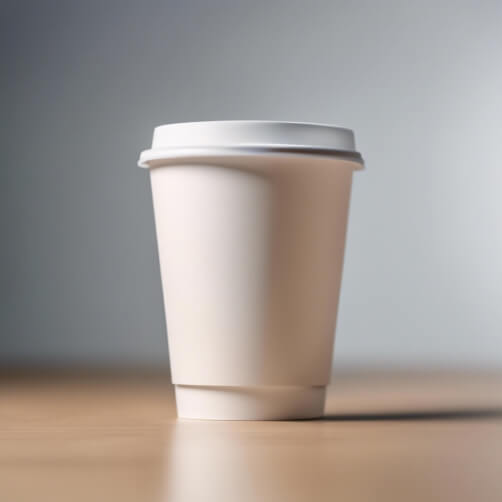 Download Plain White Paper Cup on Neutral Background Mockups Online ...