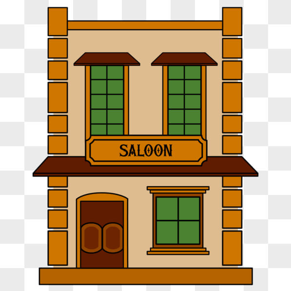 Download Cartoon Saloon Building PNGs Online - Creative Fabrica