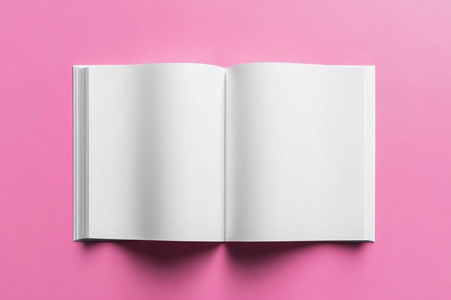 Download Open Blank Book on Pink Background Mockups Online - Creative ...