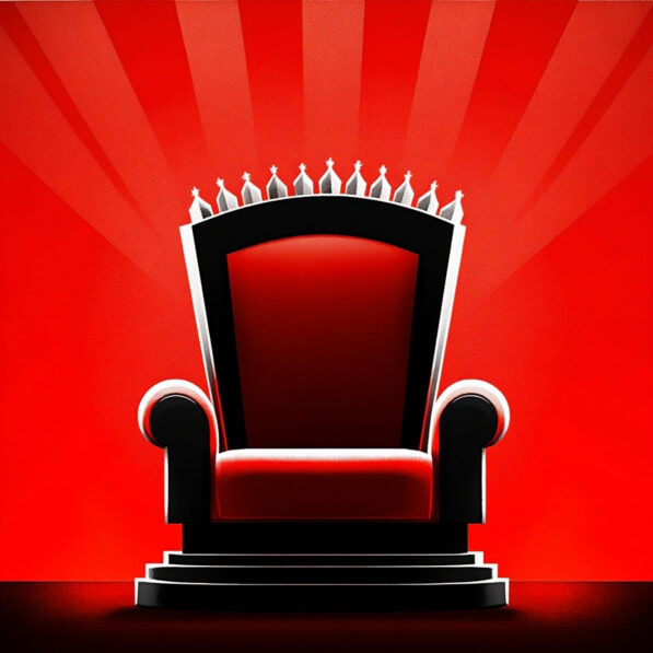 Download Regal Throne Against Red Background Backgrounds Online ...