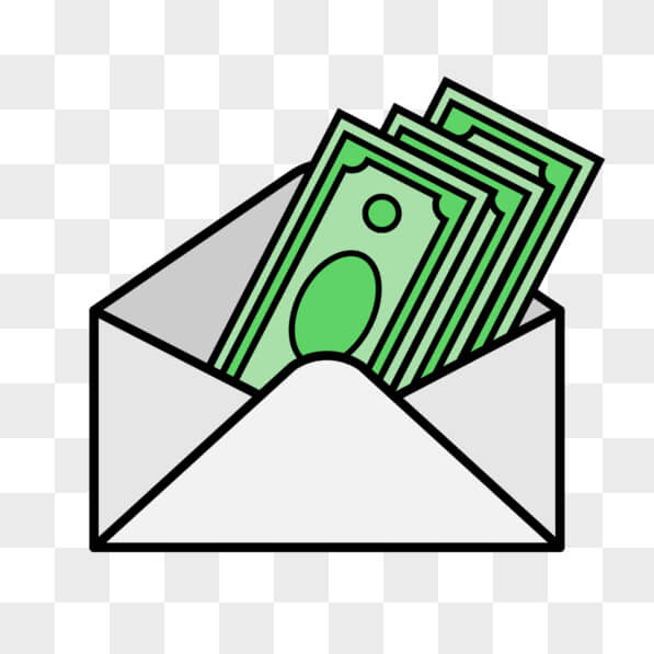 Descarga Sobre con dinero PNGs En Línea - Creative Fabrica