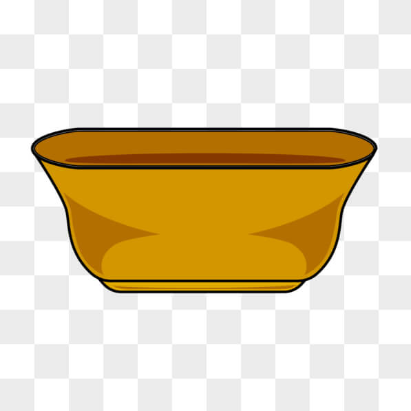 Download Stylized Golden Bowl PNGs Online - Creative Fabrica