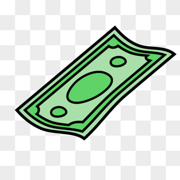 Download Stylized Green Banknote Illustration PNGs Online - Creative ...