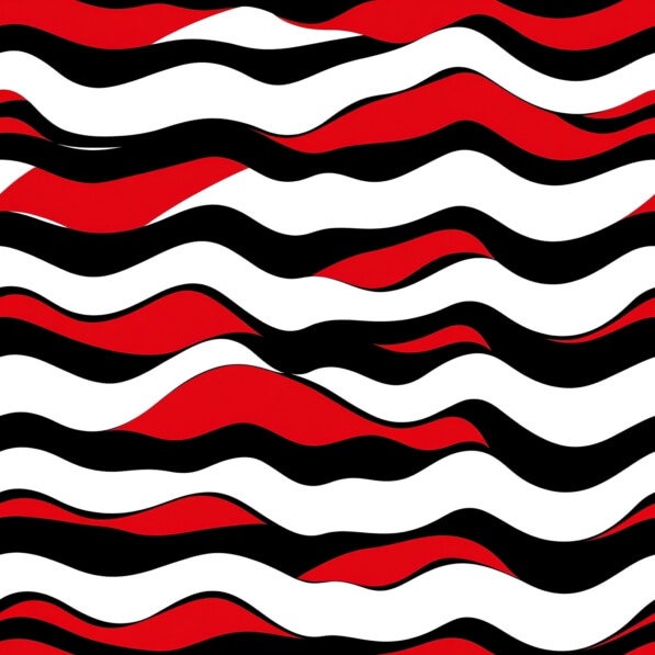 Télécharger Motif ondulé dynamique en rouge, noir et blanc Motifs En ...