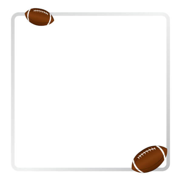 Download Blank Football-Themed Frame Frames Online - Creative Fabrica