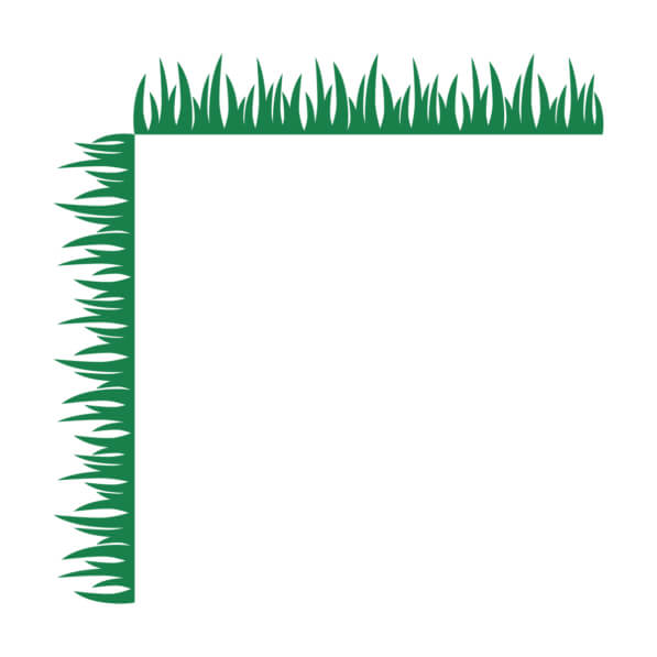 Download Stylized Grass Border Borders & Corners Online - Creative Fabrica