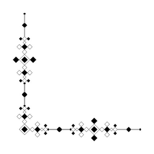 Download Geometric Border Design in Black and White Borders & Corners ...