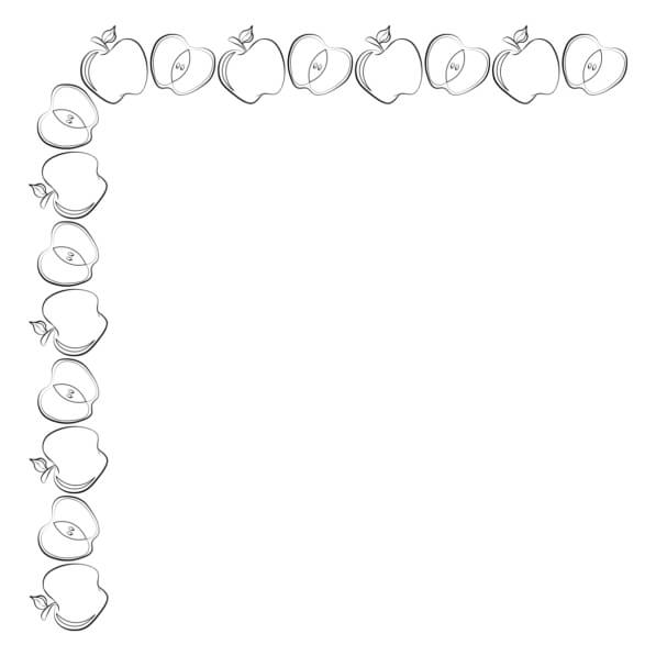 Download Decorative Apple Border Design Borders & Corners Online ...